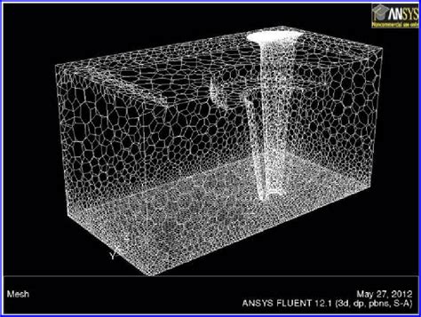 Polyhedral Mesh Generated In Fluent Used For Computational Study
