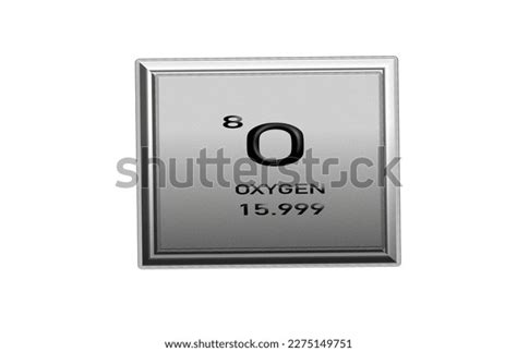 Periodic Element Oxygen Atomic Number Weight Stock Vector Royalty Free Shutterstock
