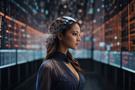 Premium Ai Image Data Visualization Complex Information Network