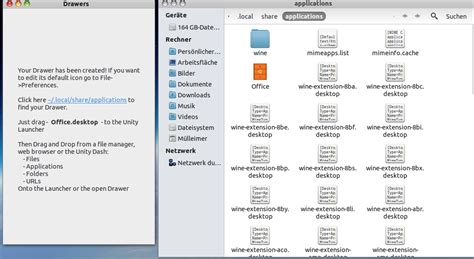Ubuntuhilfe Ubuntu für Einsteiger Anfänger Drawers Programme in Ubuntu Unity gruppieren