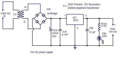 Dc Power Supply Schematic Diagram