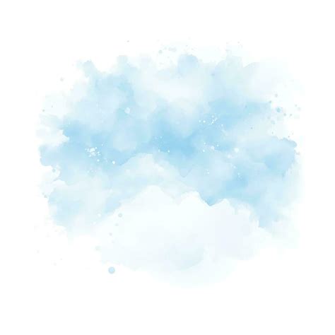 Abstract Pattern With Blue Watercolor Cloud Cyan Watercolour Water