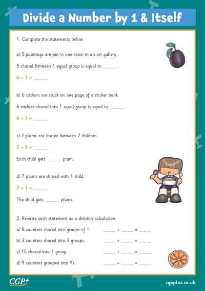 Dividing A Number By 1 And Itself Year 4 Cgp Plus