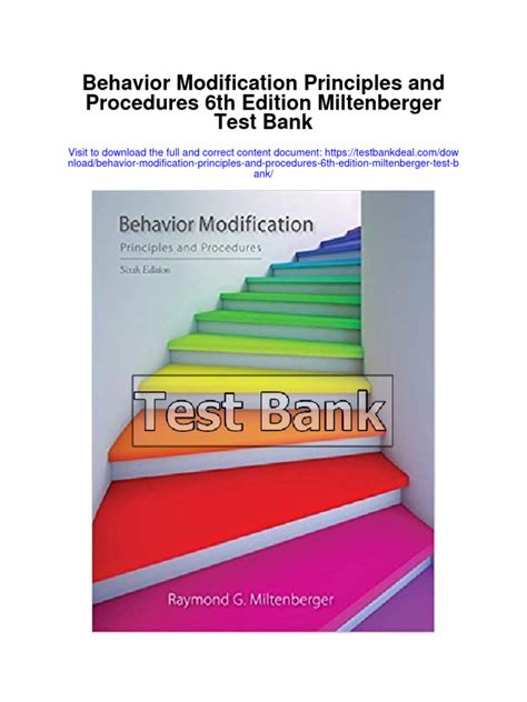 Behavior Modification Principles And Procedures 6th Edition