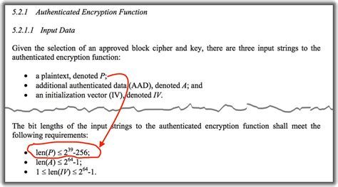 Encryption Plain Text Size Limits For Aes Gcm Mode Just 64gb