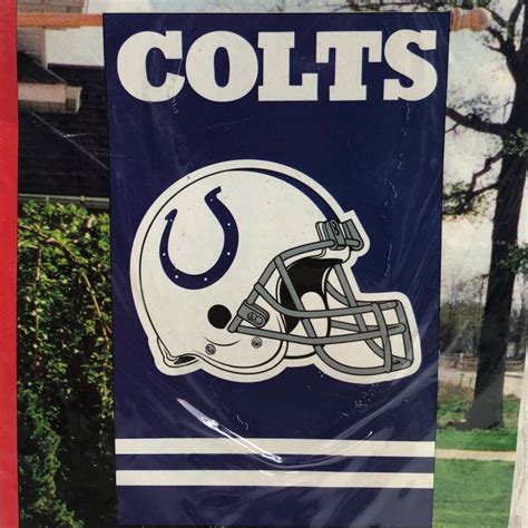 Yahooオークション Nfl Indianapolis Colts 2 Sided Applique Embro