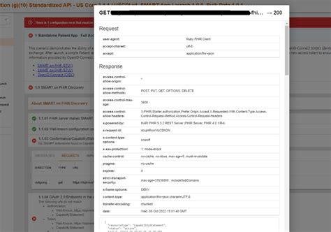 Getting No SMART Extensions Found In CapabilityStatement Issue Onc Healthit Onc
