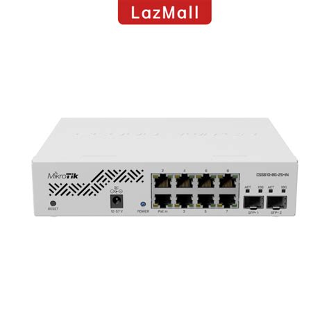 MikroTik CSS G S IN Cloud Managed Switch G Ethernet Ports G SFP Ports PoE