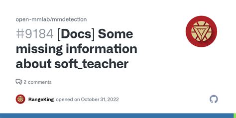 [docs] some missing information about soft teacher · issue 9184 · open