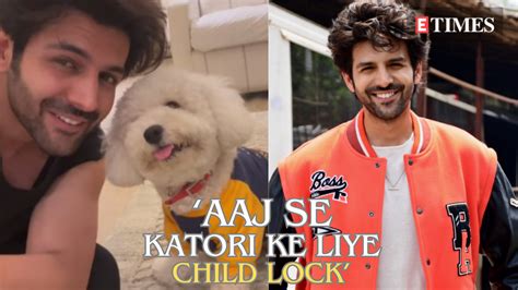 Kartik Aaryan Drops Adorable Video With His Pet Katori Pens Hilarious Caption