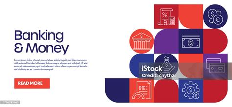 라인 아이콘을 사용한 은행 및 자금 관련 디자인 단순 윤곽선 기호 아이콘 금융 투자 은행 차관 자산 세금에 대한 스톡 벡터 아트 및 기타 이미지 Istock