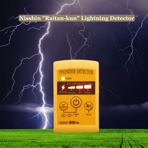 Nisshin Raitan Kun Lightning Detector Japan Thunder Detector Pengesan
