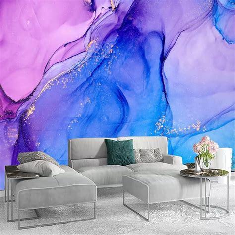 Purple Abstract Wallpaper Designs Purple Abstract Artistic Wall Mural