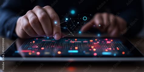 New Age Of Data Manipulation Hand Data Visualization In Operation 3d