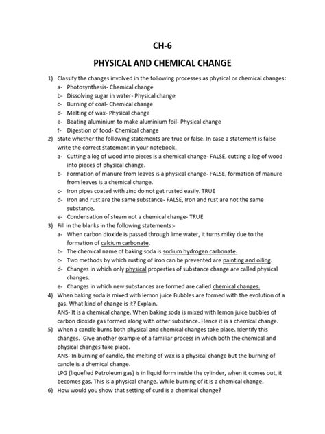 Class 7 Ch 6 Qa Pdf Rust Sodium Carbonate