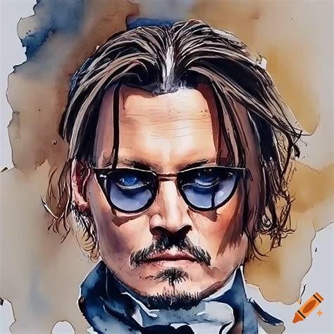 Johnny Depp Character Drawing