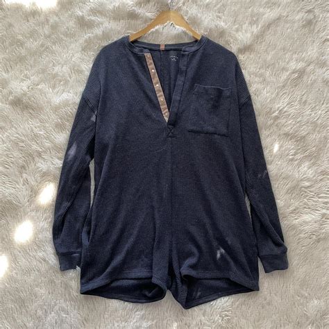Lunya Restore Thermal Long Sleeve Romper In Depop