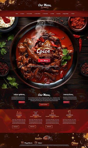Butter Chicken With Parallax Scrolling Effect Contemporary L Asian Food