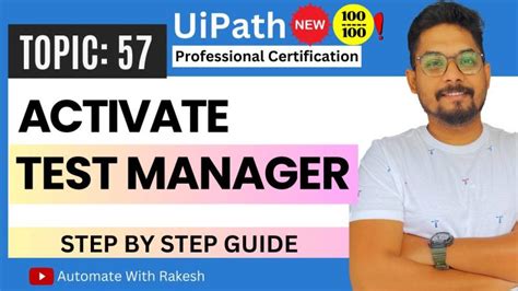 Rakesh Kumar Behera On Linkedin How To Enable Test Manager In Uipath