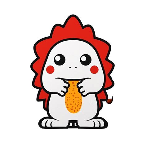 Premium Ai Image Cute Digimon On White Background