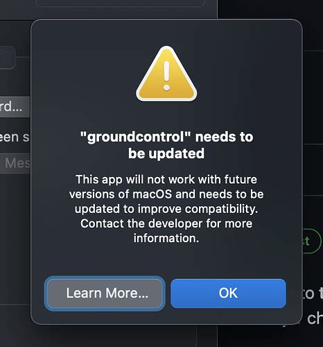 Help Mac Oxs Cannot Install Ground Control Or Web Control