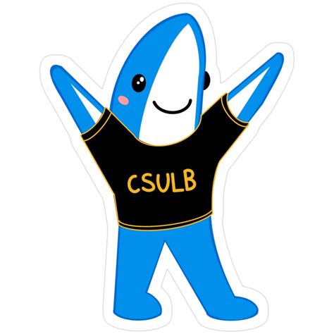 Csulb Sharks Elbee Sticker Vinyl Decal Stickers Stickers Vinyl