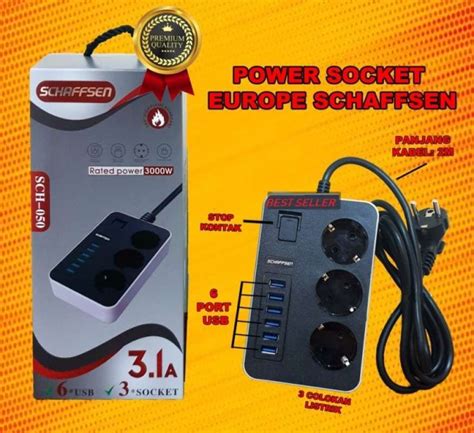 Promo Socket Listrik Terminal Lubang Usb A Charging Station Diskon