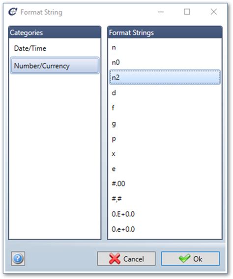 Formatting Of Numbers Docentric Forum