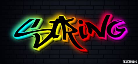 String Text Effect And Logo Design Word