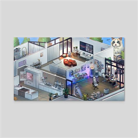 Streamer Interior Poki An Art Print By Broc En Roll Inprnt