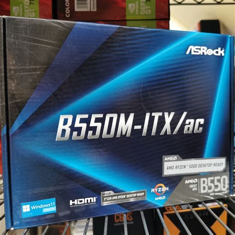 Asrock B M ITX Ac B AMD Ryzen AM ITX Motherboard Computers Tech Parts Accessories