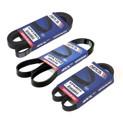 Amazon.com: MOCA OEM Quality Serpentine Belt Professional V-Ribbed Fits ...
