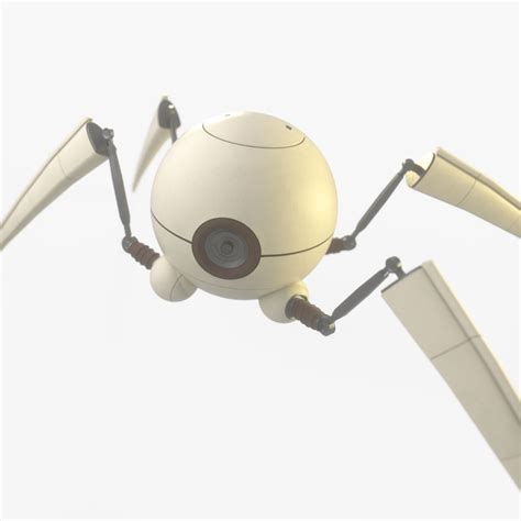 3d Sphere Bot With Rig Turbosquid 2135342