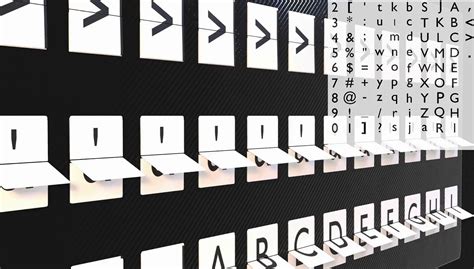 3d Model Type Anything On Animated Split Flap Display Vr Ar Low