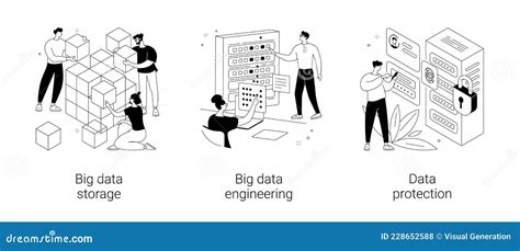 Database Security Abstract Concept Vector Illustrations Stock Vector Illustration Of Vector