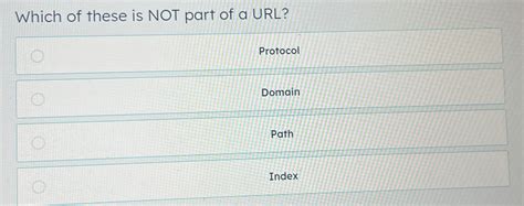 Solved Which Of These Is Not Part Of A