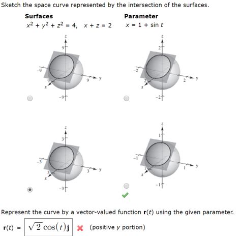 solved sketch the space curve represented by the