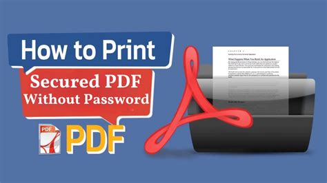 How To Print A Secured Pdf Without Password 4 Methods