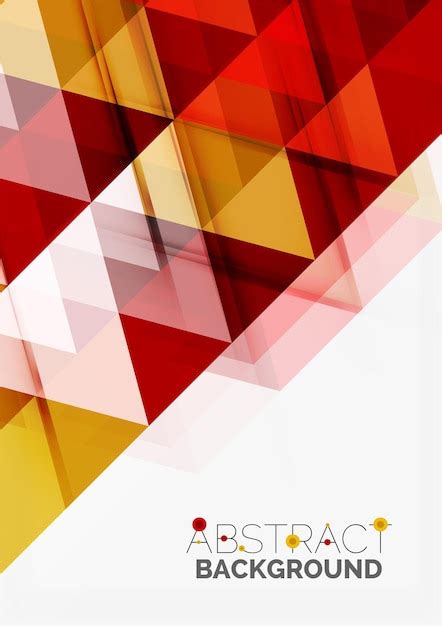 흰색 비즈니스 또는 기술 최소한의 미래 템플릿에 투명 겹치는 삼각형 프리미엄 벡터