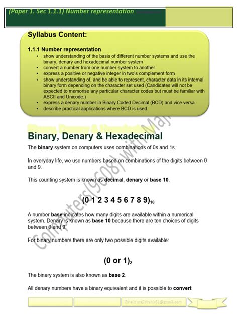 Number Representation Download Free Pdf Decimal Notation