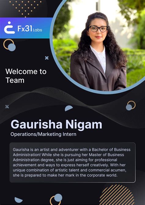 Fx31 Labs Formerly Fractal31 On Linkedin Excited To Welcome Gaurisha Nigam For Operations