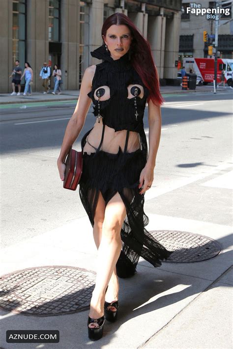 Julia Fox Sizzles In Sexy Black Dress In Toronto Aznude