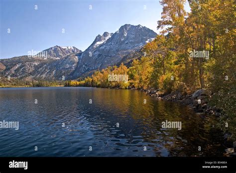 Reflections Of Fall Color On Silver Lake In The June Lake Loop
