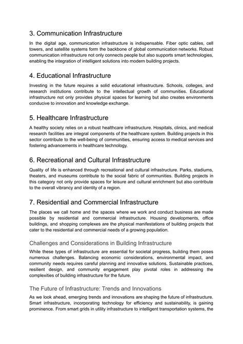 Exploring 7 Key Infrastructure Types For Building Projectspdf