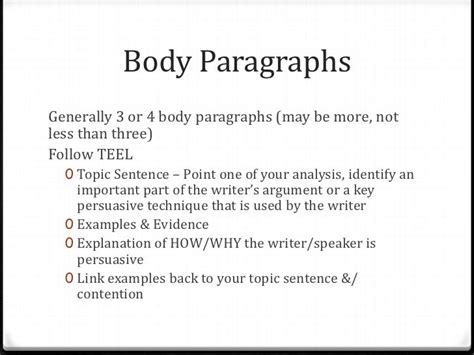 Analysis Examples Writing