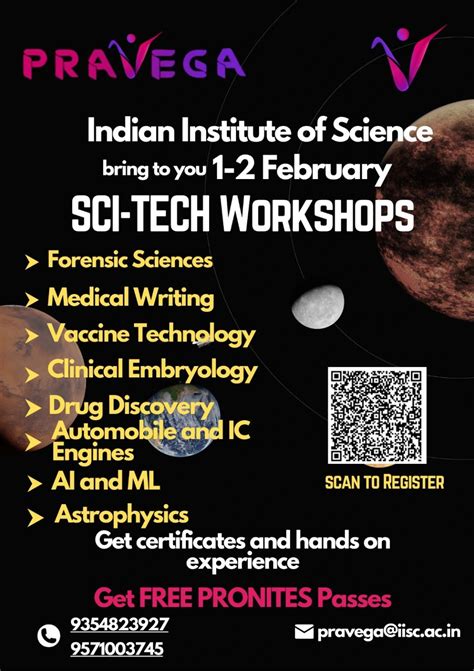 scitechworkshops pravega2025 iisc stem innovation workshops