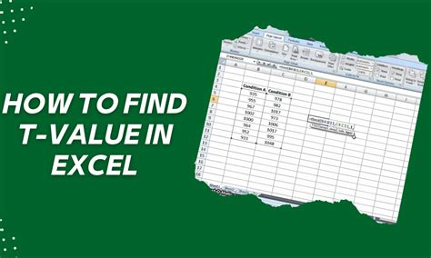 A Comprehensive Guide On How To Find T Value In Excel Earn And Excel