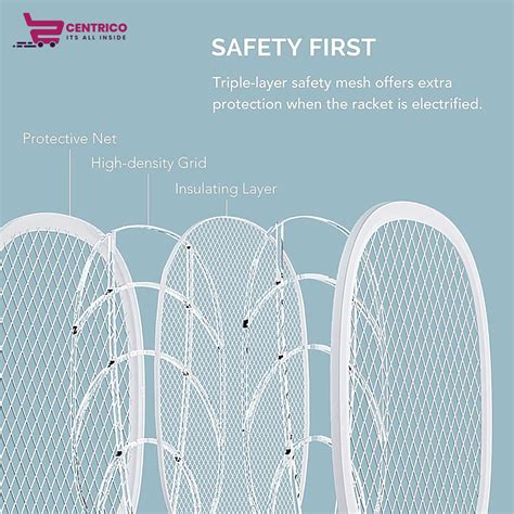 Home Rechargeable Mosquito And Flying Insect Killer Racket