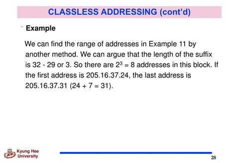 Ppt Exploring Classless Addressing Variable Length Blocks Powerpoint