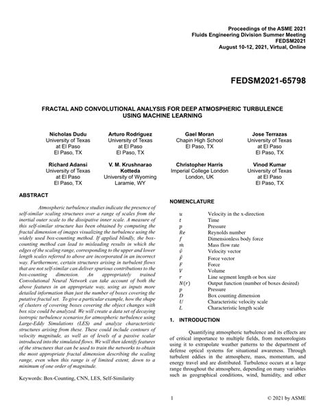 Pdf Fractal And Convolutional Analysis For Deep Atmospheric Turbulence Using Machine Learning